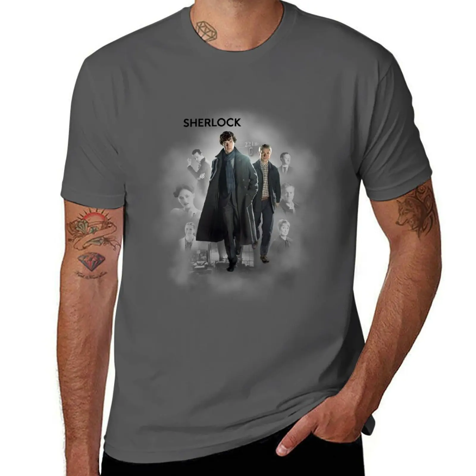 BBC Sherlock T-Shirt tees cheap stuff Aesthetic clothing man clothes ...