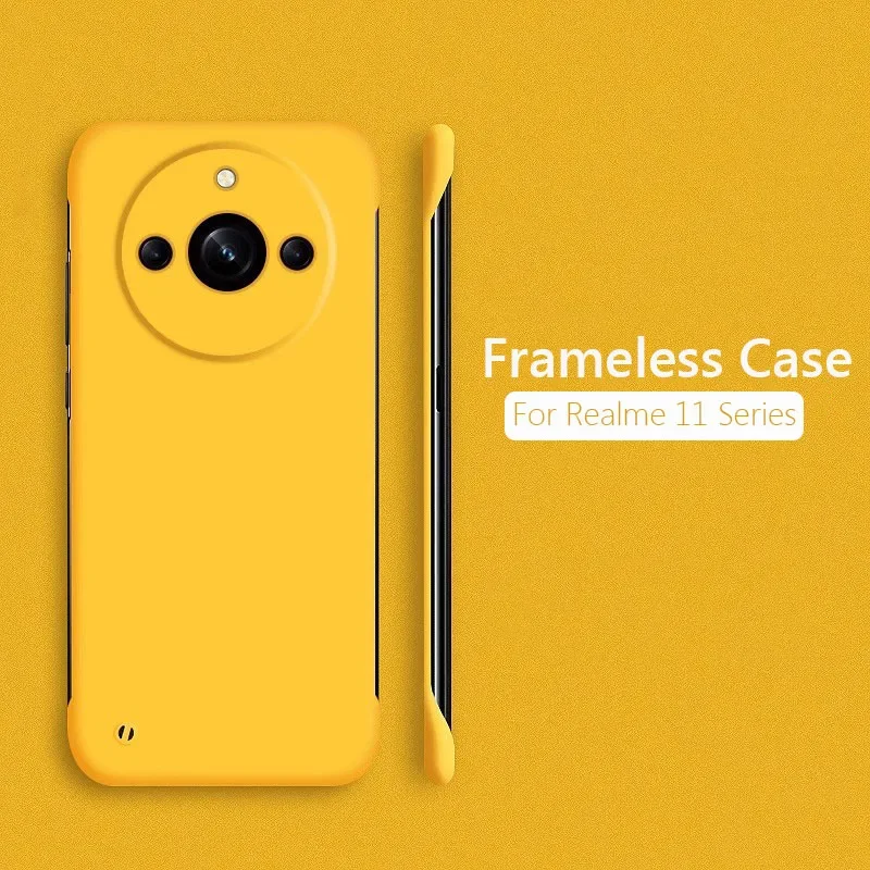 Frameless Slim Matte Hard PC Back Cover Case For Realme 11 Pro Plus ...