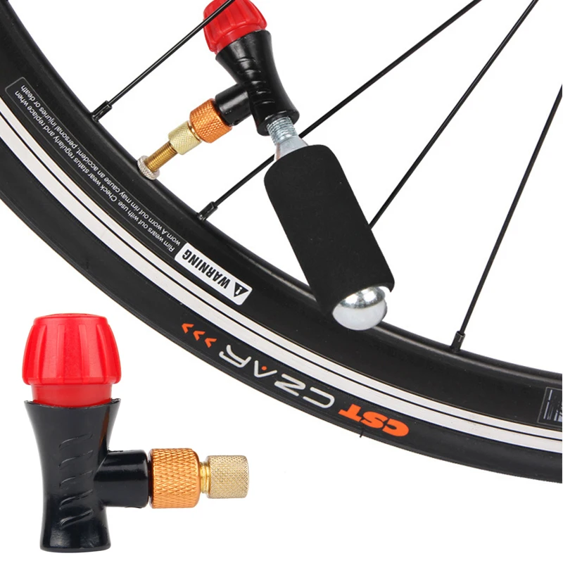 Cycling-Accessories-CO2-Bike-Inflator-Portable-Valve-Head-Compatible ...