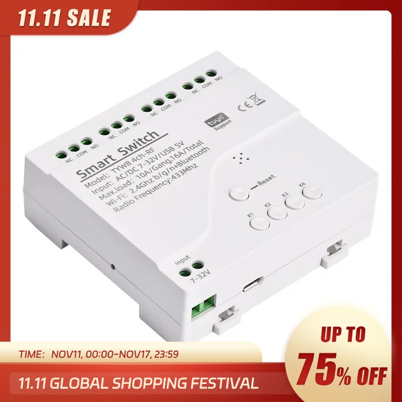 DC-5V-32V-Intelligence-WiFi-Relay-Module-5V-12V-24V-Wireless-WIFI ...