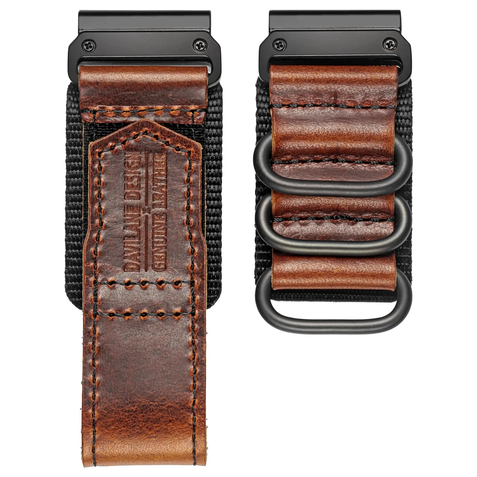 Hemsut-Leather-Quickfit-Garmin-Watch-Bands-Outdoor-Loop-Straps-20mm ...