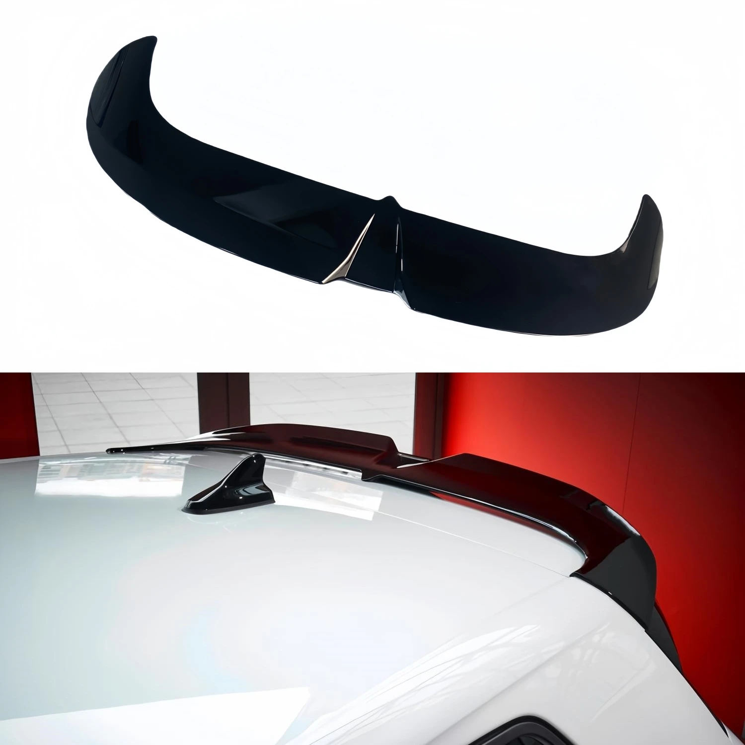 Gloss Black Oettinger Style Car Rear Roof Spoiler Wing For VW Golf 8 8. ...