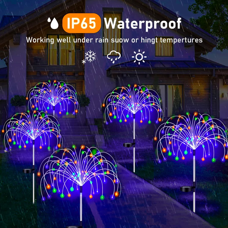 LED Solar Firework Lamp – Gardening Galore