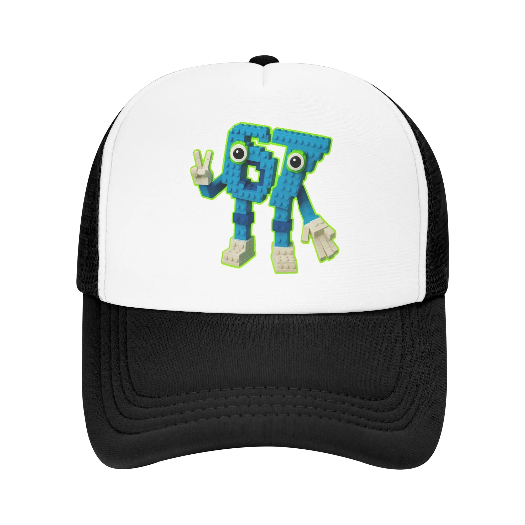 67 Meme Character Brainrot Baseball Cap Casual Couple Mesh Trucker Hat ...