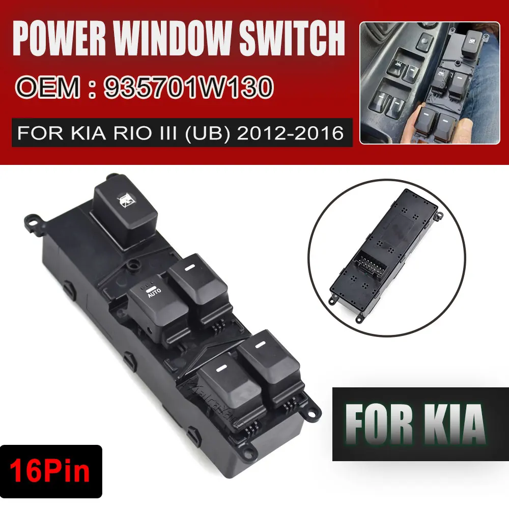 16Pins-Electric-Window-Switch-for-KIA-RIO-III-UB-2012-2013-2014-2015 ...