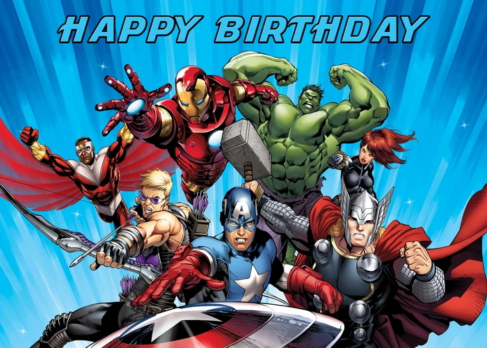 Marvel Party Decorations Backdrops Curtain Photobooth Backdrop Children ...