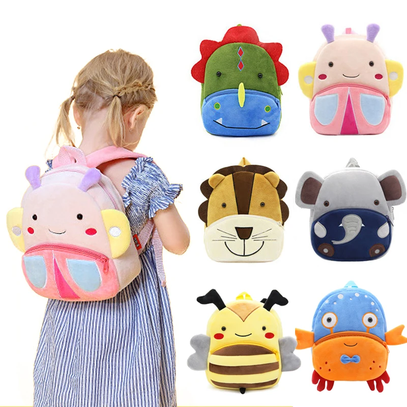 Cute-Cartoon-Monkey-Backpack-para-crian-as-Kindergarten-School-Bags ...