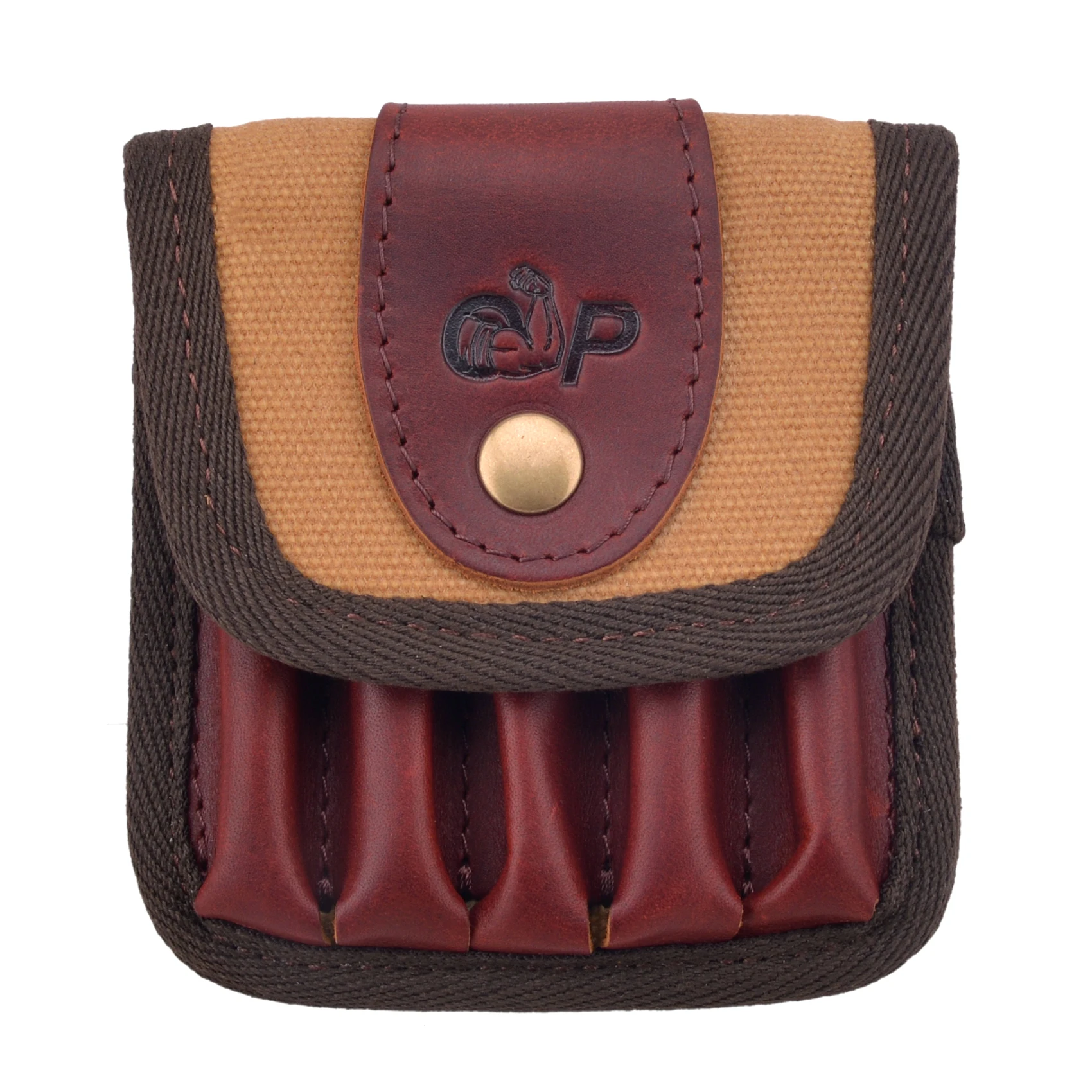 Genuine-Leather-Cartridges-Holder-Ammo-Shells-Pouch-5-Rounds-Rifle ...