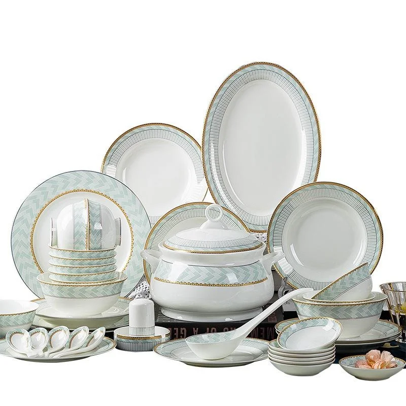 Fancy-Food-Luxury-Table-Dinner-Plates-Set-Ceramic-Kitchen-Charger ...