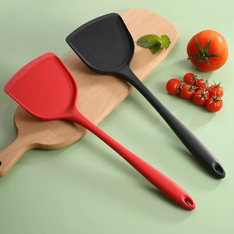 Non-stick-Silicone-Spatula-Beef-Meat-Egg-Kitchen-Scraper-Wide-Pizza ...