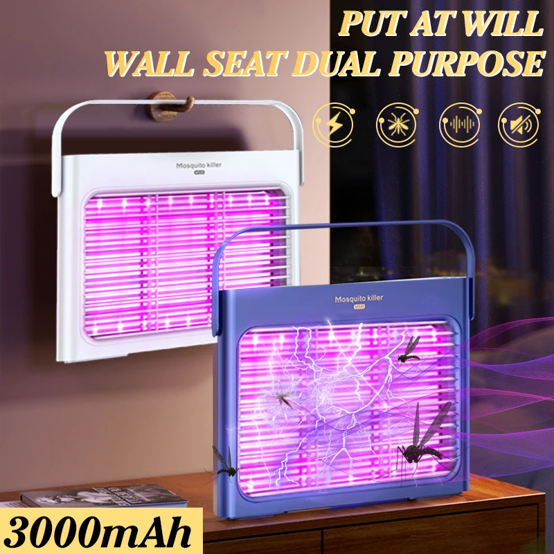 LED-Mosquito-Killing-Lamp-choque-el-trico-Dual-Band-Wall-Mount-Bug-Trap ...