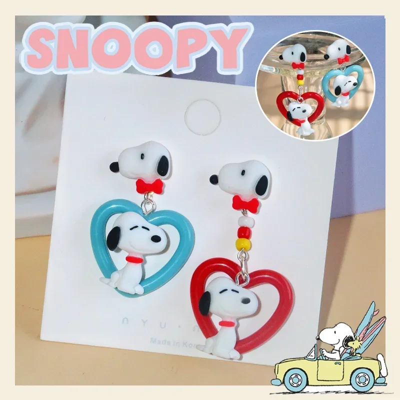 Kawaii-Snoopy-Earrings-Women-Fashion-Resin-Earring-Cartoon-Simpl-Ear ...