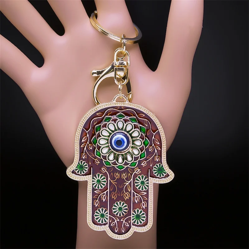 Islam-Hand-of-Fatima-Turky-Blue-Eyes-Keychain-Lucky-Eye-Hamsa-Hands ...