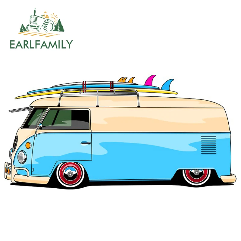 EARLFAMILY-13cm-x-8-5cm-for-Surf-Van-Vinyl-Car-Stickers-Graffiti ...