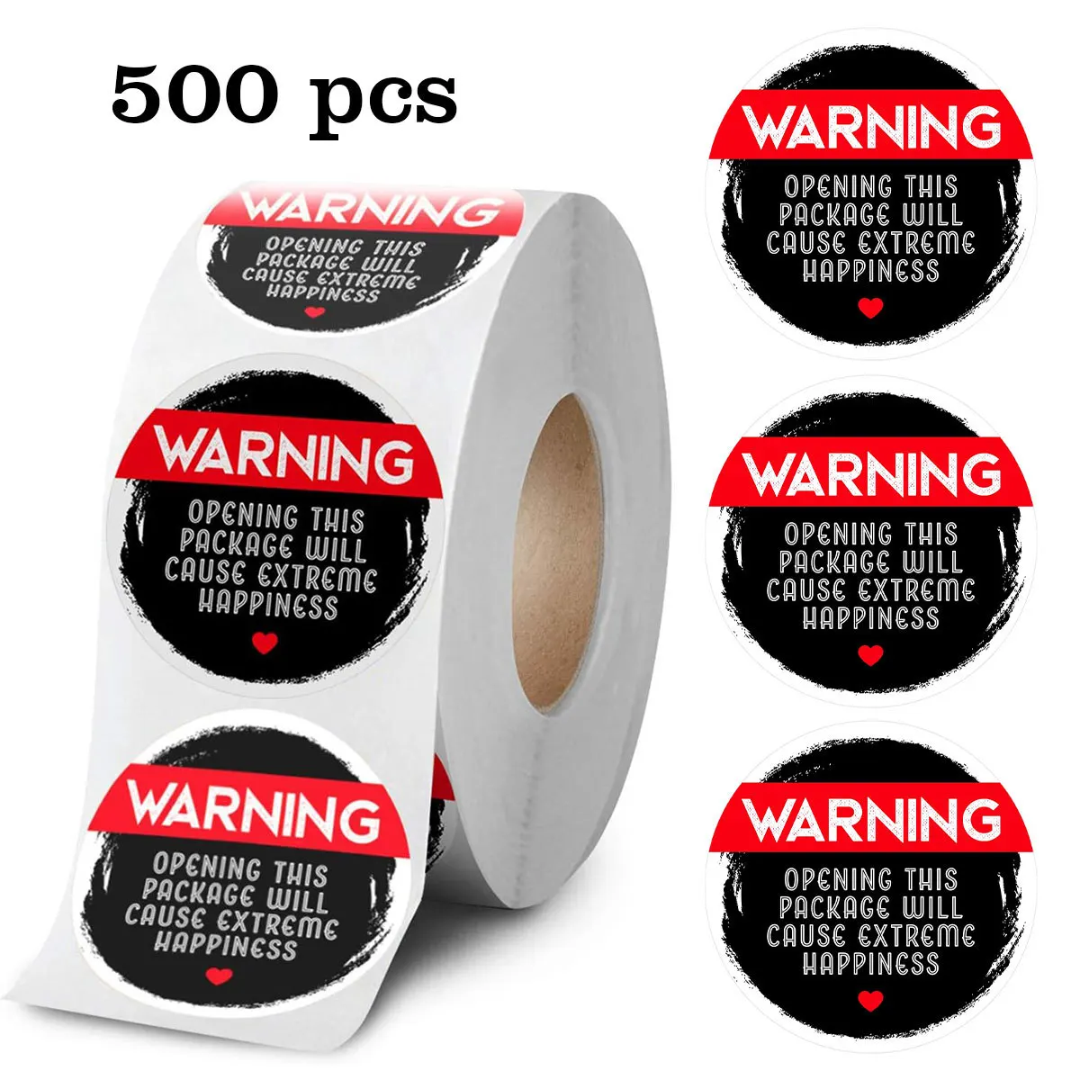 500pcs Warning Opening Sticker,This Package Will Cause Extreme ...