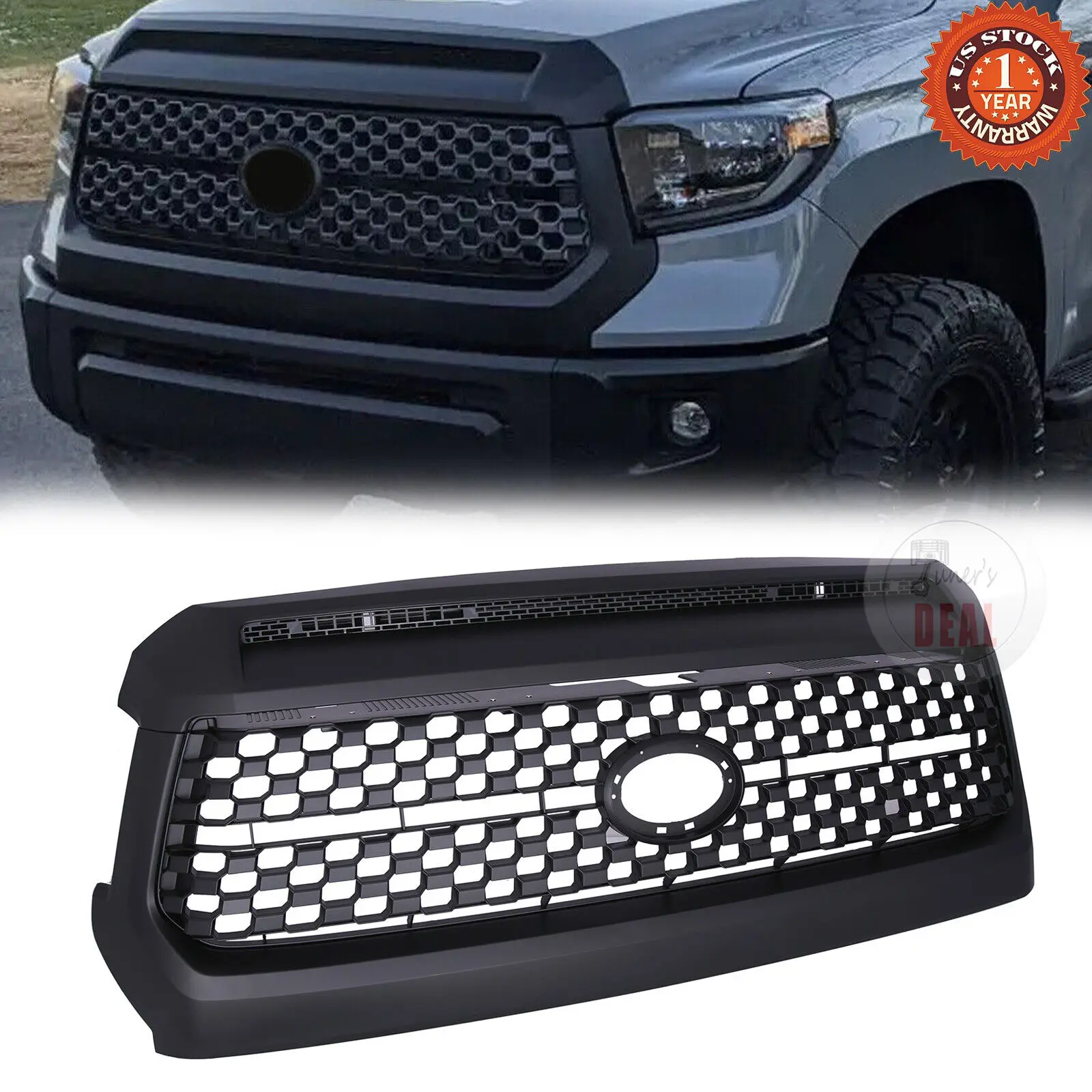 Matte Black Car Front Grille and Hood Bulge Molding For 2014-2020 ...