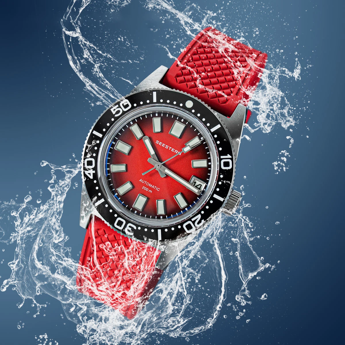 SEESTERN Diving Men Watch 37mm 62MAS Sapphire Glass NH35 Movement ...