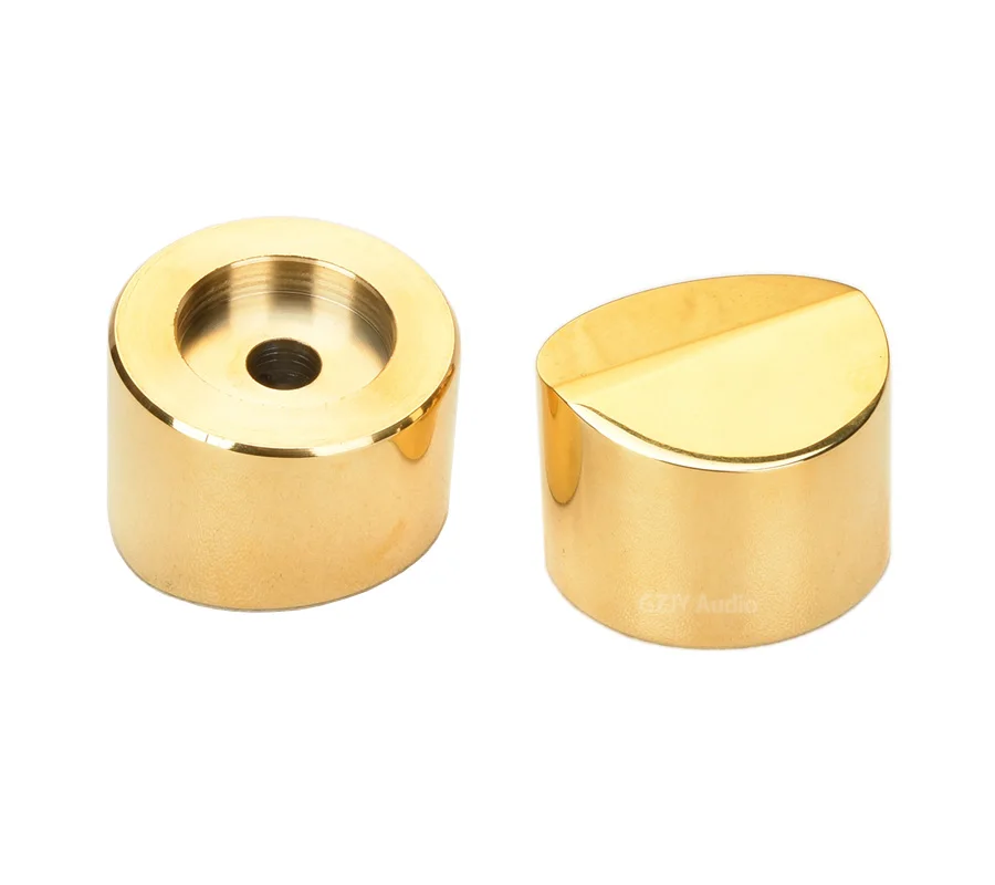 High-Brightness-Stainless-Steel-Knob-Gold-Potentiometer-Knob-Suitable ...