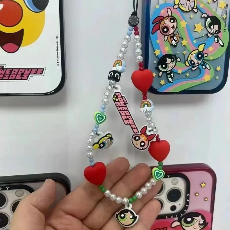 The-Powerpuff-Girls-Cute-Cartoon-Phone-Chain-Kawaii-Keychain-Toy ...