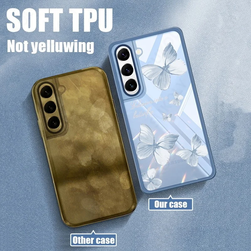 Funda de silicona a prueba de golpes para Samsung Galaxy S23 FE, S22, S24 Ultra, S21, S20, S23 ...