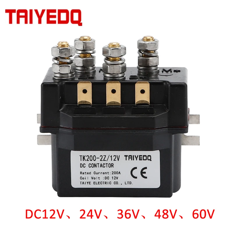 DC 2 Phase Magnetic Intermittently Contactor 200A 12/24/36/48/60VDC ...