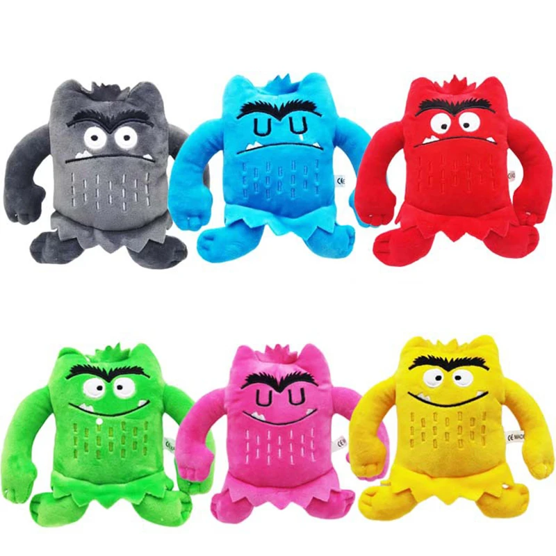6pcs/set Kawaii The Color Monster Plush Doll Children Monster Color ...