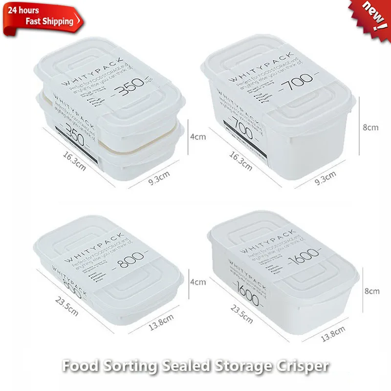 Fridge-Food-Storage-Crisper-Kitchen-Fooding-Sorting-Sealed-Box-Fruit ...