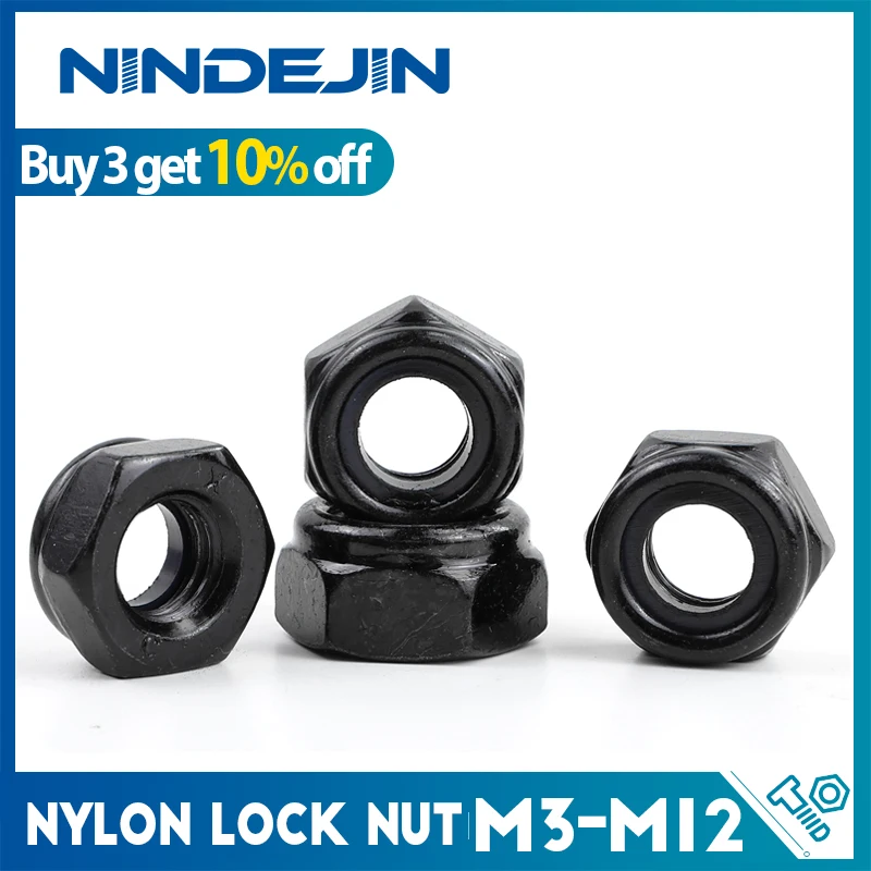 M10 Stainless Steel Nylon Lock Nut | Nut M5 Stainless Steel Locking ...