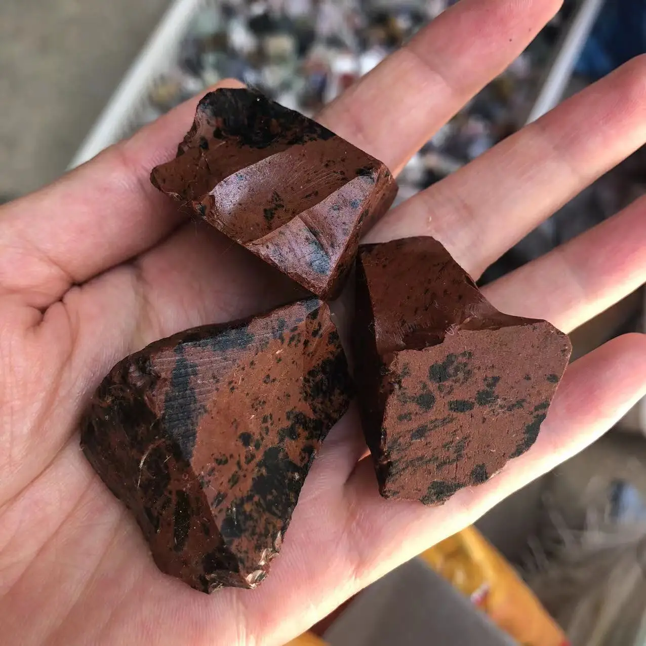 Red Obsidian Rock