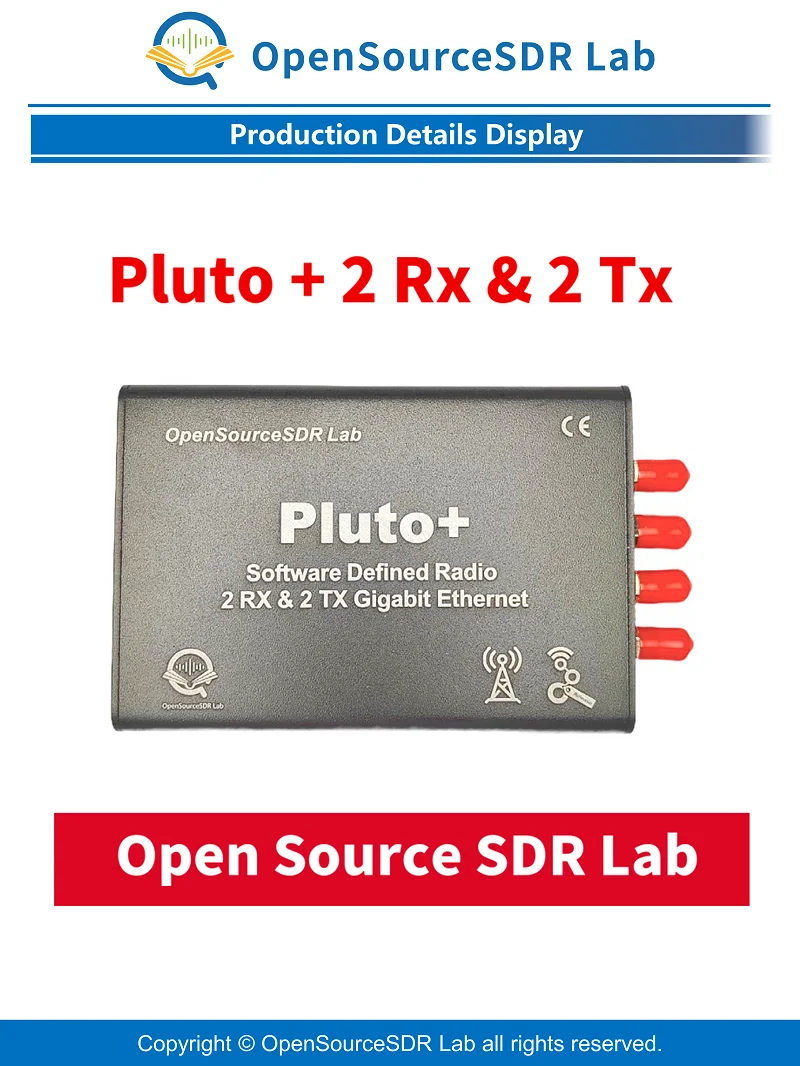 OpenSourceSDR Lab PLUTO+ SDR AD9363 2T2R SDR 70MHz-6GHz Software Defined,Pluto SDR