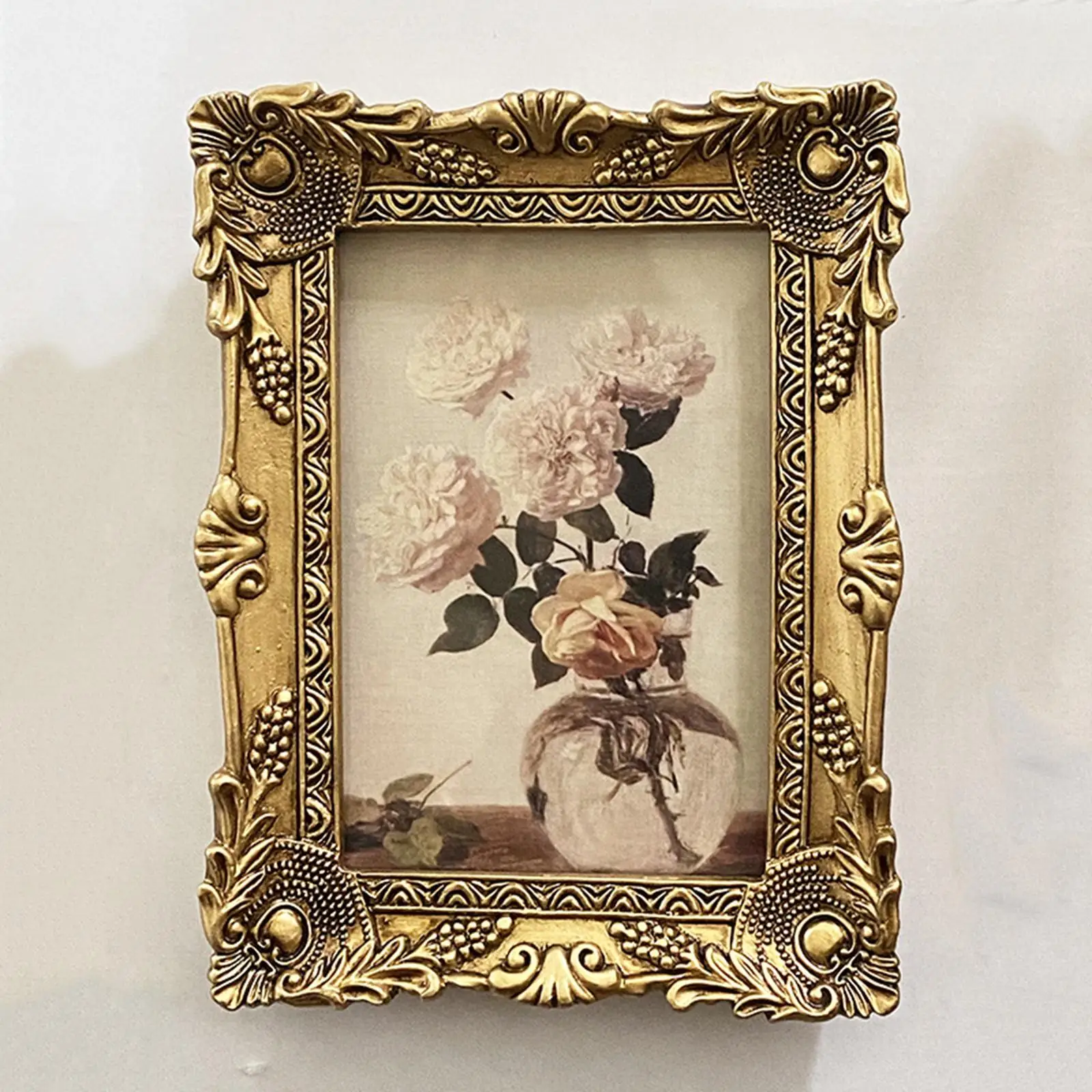 Picture-Frame-Retro-Style-Vertical-Frame-Floral-Embossed-Frame-Photo ...