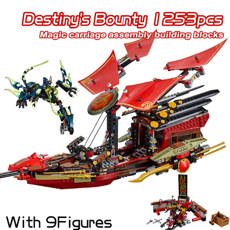 Ninja-Series-Destiny-Bounty-Building-Blocks-Spacecraft-Dragon-Boat-Base ...
