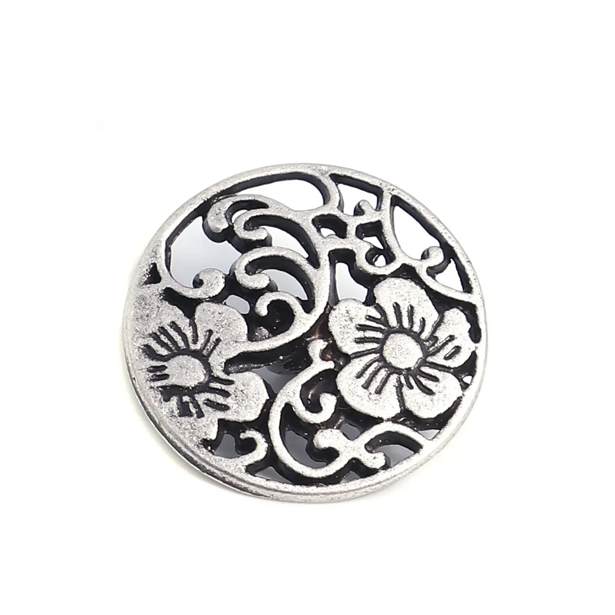 10PCs-Lot-Vintage-Hollow-Carved-Flower-Metal-Buttons-For-Clothing ...