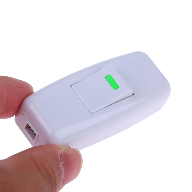 1Pc-Light-Switch-For-Home-Classic-White-Inline-ON-OFF-Table-Bedside ...