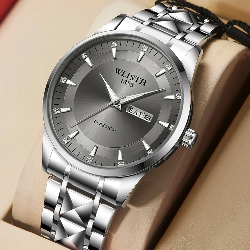 WLISTH Men's Watch High Quality Business Quartz Watches Waterproof ...