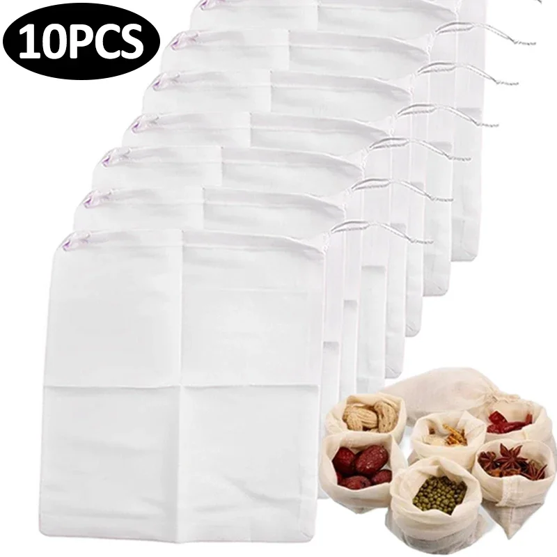 100-1Pcs-Disposable-Drawstring-Strainer-Spice-Tea-Bag-Kitchen-Cooking ...