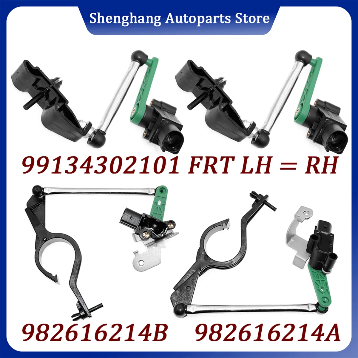 Front Rear LH or RH Height Level Sensor 99134302101 982616214B ...