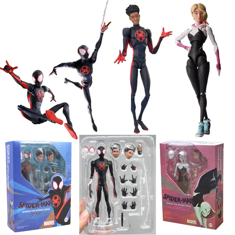 Spider-man-Miles-Morales-Gwen-Stacy-Action-Figure-Spider-man-Across-The ...