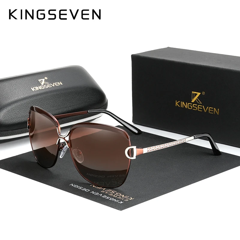 KINGSEVEN-culos-de-sol-polarizados-para-mulheres-lente-gradiente-culos-femininos-marca-de-luxo ...