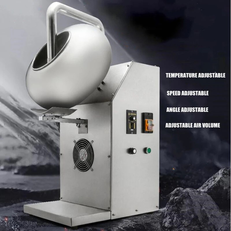 Candy Coating Machine Sugar Coating Machine Adjustable Hot And Cold Air ...