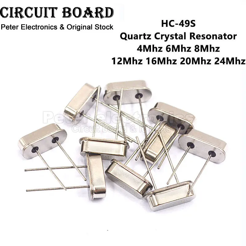 10PCS-4Mhz-6Mhz-8Mhz-12Mhz-16Mhz-20Mhz-24Mhz-32-768K-32-768K-Quartz ...
