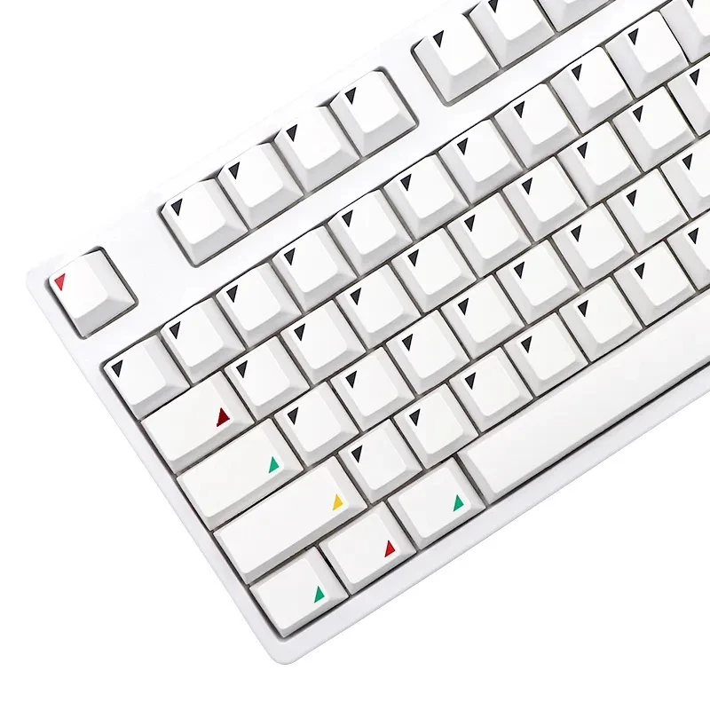 White-GMK-Pixel-Keycaps-PBT-Dye-Sublimation-Keycap-Cherry-Profile-For ...