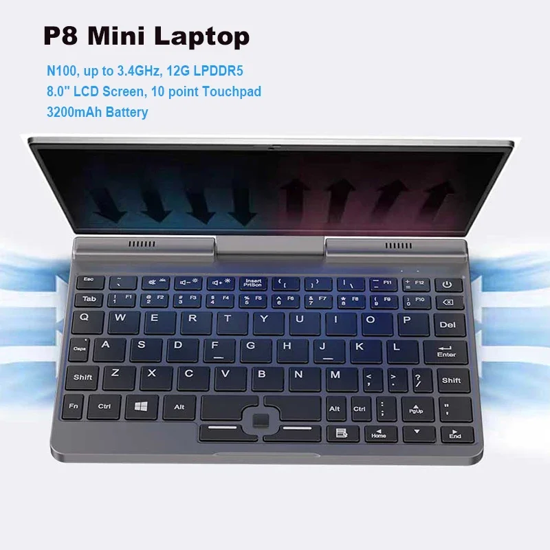 P8-Pocket-Laptop-8-Inch-Touch-Screen-N100-Mini-Laptop-3200mAh-Battery ...