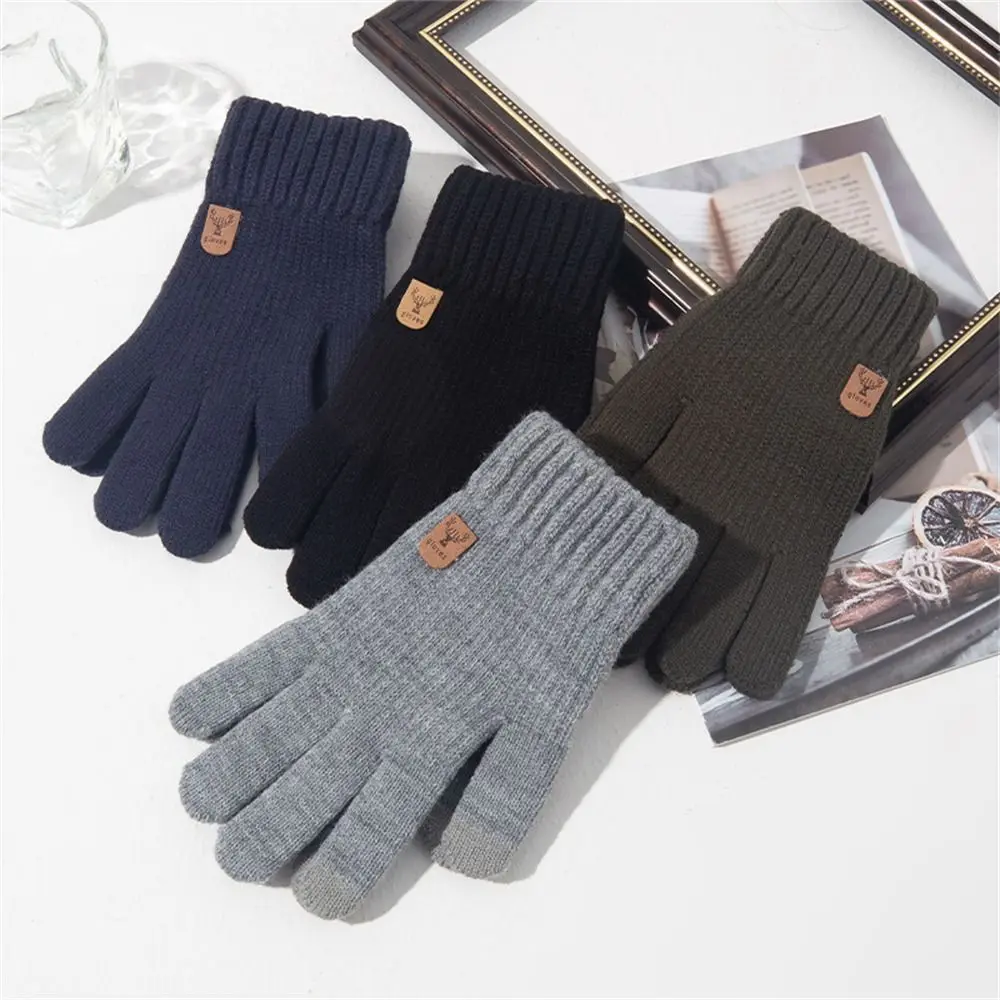 Daily-Wool-Men-Knitted-Gloves-Windproof-Cold-Proof-Touch-Screen-All ...