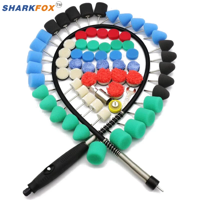 Sharkfox Mini Polishing Kit For Car Beauty Detailing Polisher Extention ...