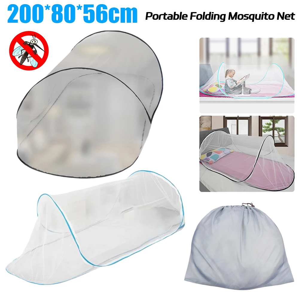 Pop-Up-Foldable-Mosquito-Net-with-Zipper-Travel-Mosquito-Net-Portable ...