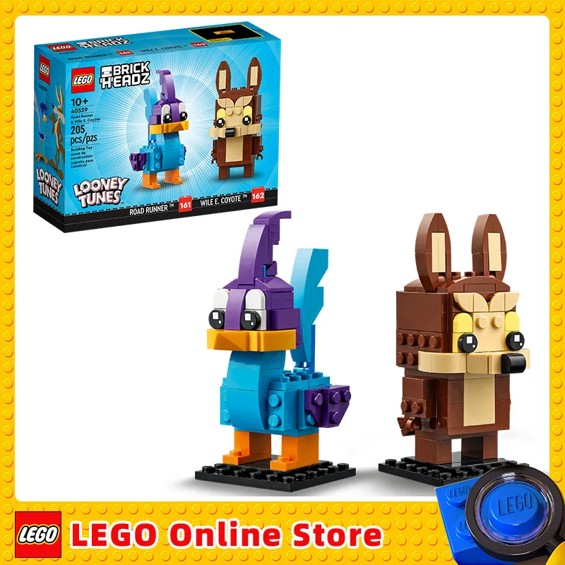 LEGO-BrickHeadz-Road-Runner-Wile-E-Coyote-Children-Building-Blocks-Toys ...