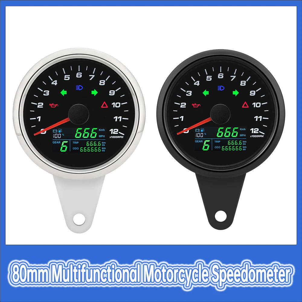 80mm-Motorcycle-Speedometer-LCD-Digital-Odometer-Speedometer-Tachometer ...
