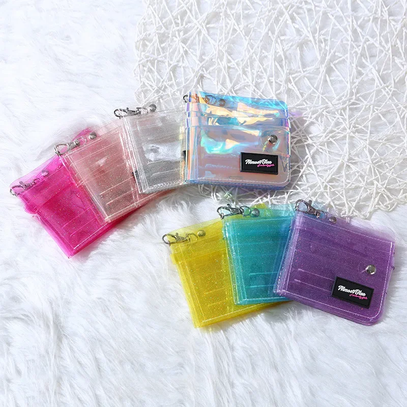 Transparent-Women-Purse-PVC-Laser-Clear-Jelly-Bag-Mini-Money-Credit ...