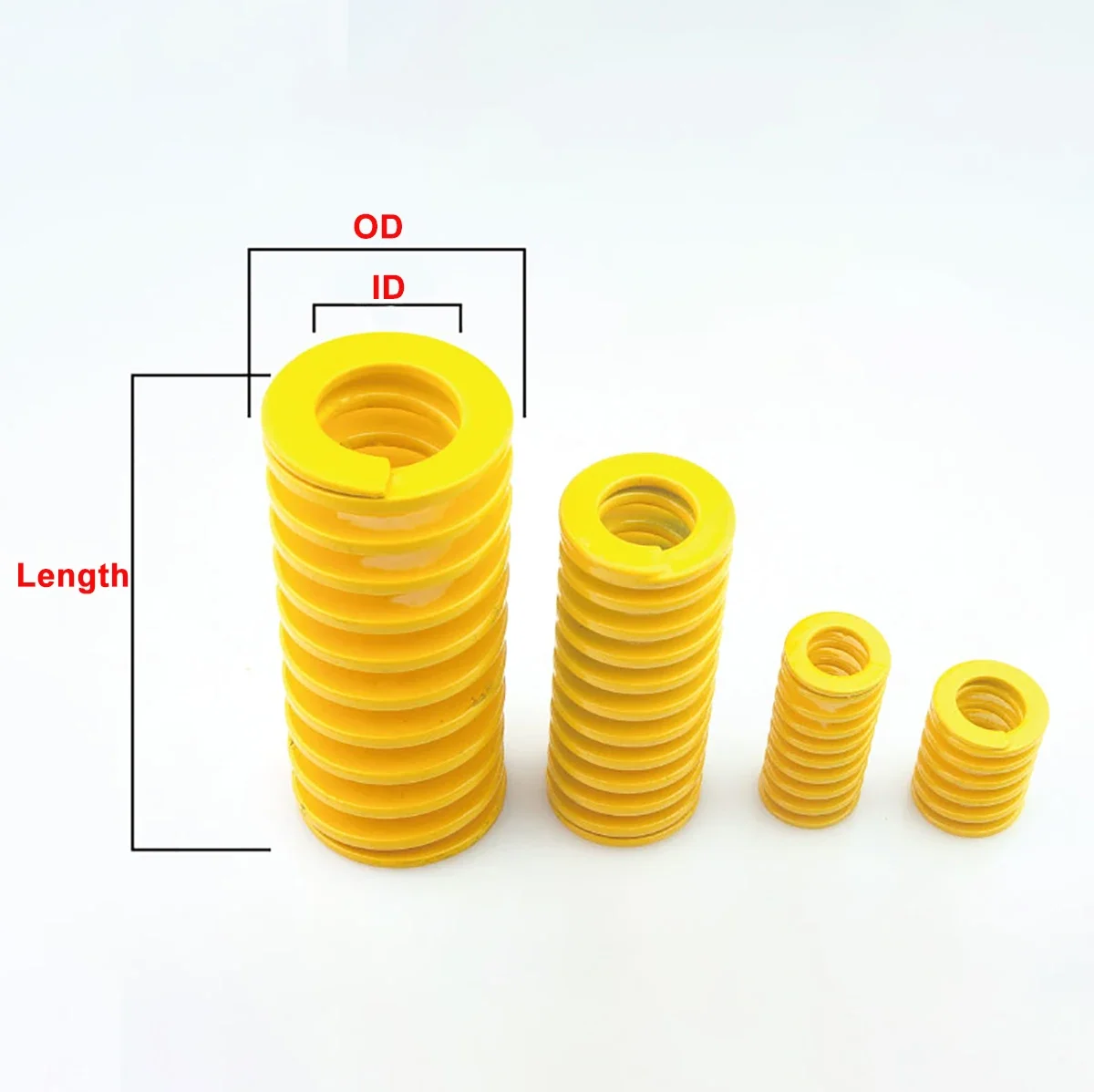 Yellow Small load Die Mold Springs Compression Spring Outer Dia 30 35 ...
